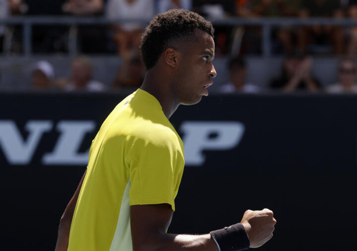 Veteran Monfils beats Mpetshi Perricard in battle of the French generations